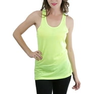 ToBeInStyle Women's Racerback Elastic Form Fitting Tank Top - Baby Blue ...
