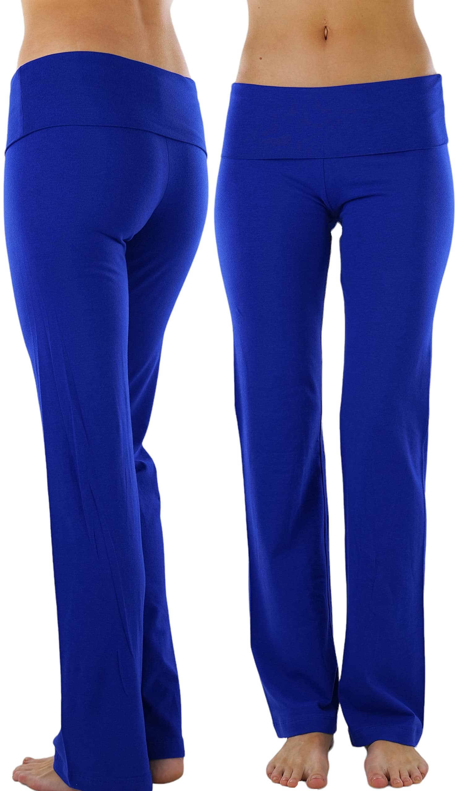 ToBeInStyle Women's Low Rise Sweatpants w/ Fold-Over Waistband ...