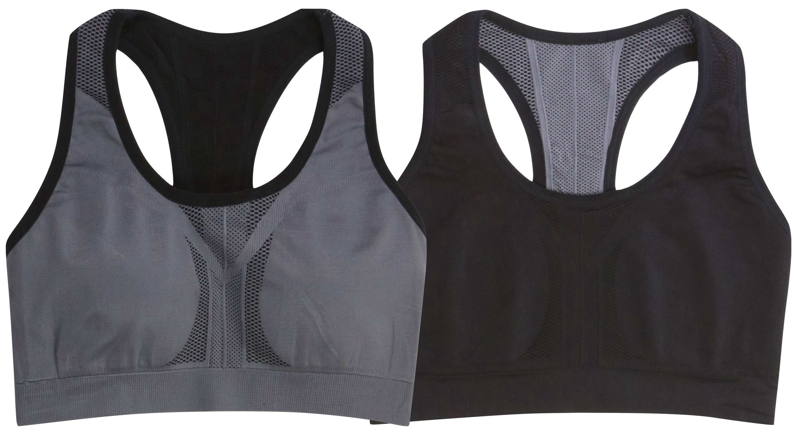 4 pieces Zone Pro Sport Bra Tank 90012 Black/White/Grey/White, XXX ...