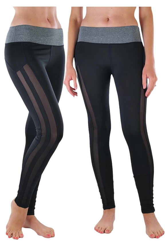 Color Block Leggings for Women Fitness Casual Wear and Plus Sizes