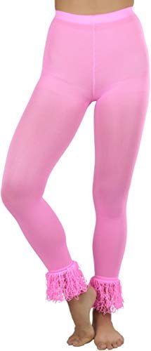 ToBeInStyle Womens Bright Neon Vibrant Fringed Party Opaque Tights ...