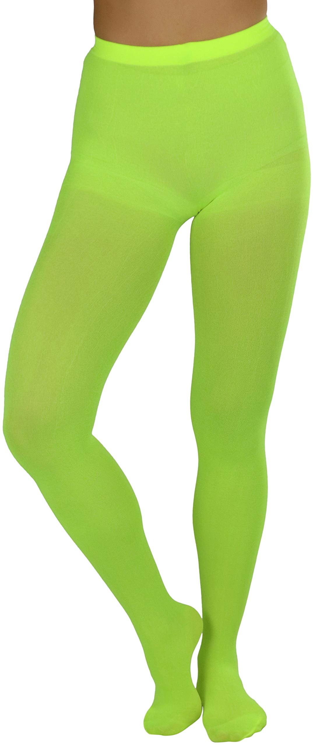 ToBeInStyle Womens Solid Vibrant Color Opaque Fashion Tights Hosiery ...