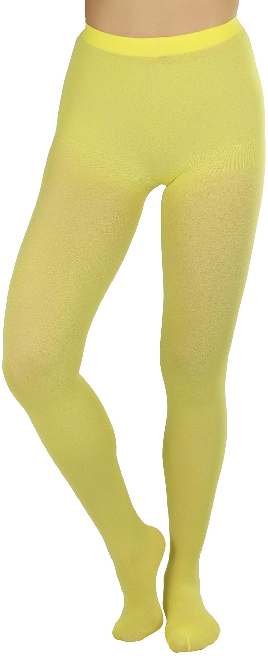 ToBeInStyle Women's Opaque Solid Color Nylon Tights Pantyhose Hosiery ...