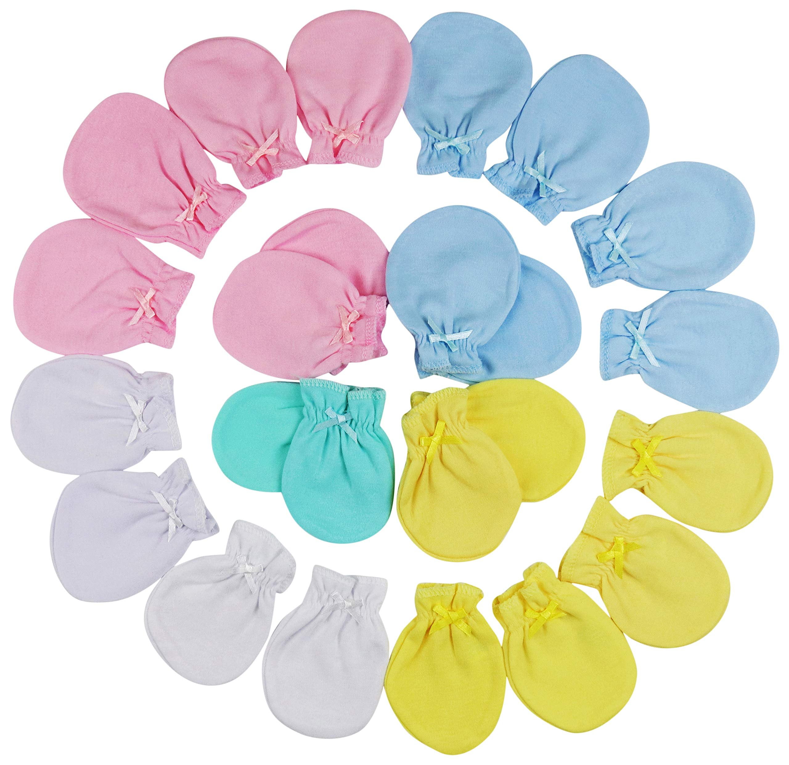 ToBeInStyles Pack of 12 Newborn Infant Baby Ultra-Soft Cotton Anti ...