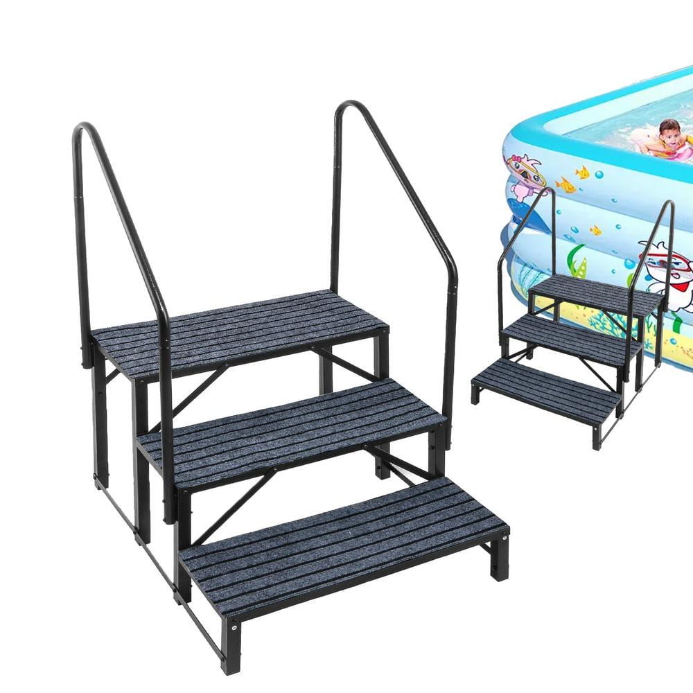 ToHu 3 Step RV Stairs RV Ladders for Travel Trailers 3 Step Outdoor Spa ...