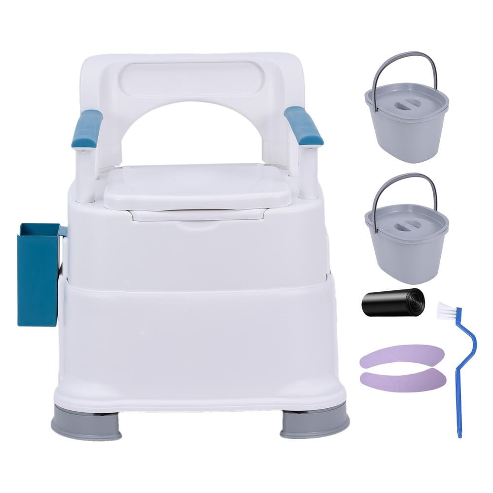 ToHu Bedside Commode Indoor Safety Bedside Toilet Reinforced Frame ...