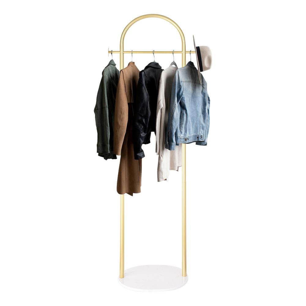 ToHu Coat Rack Freestanding Modern Gold Coat Racks with Marble Base ...