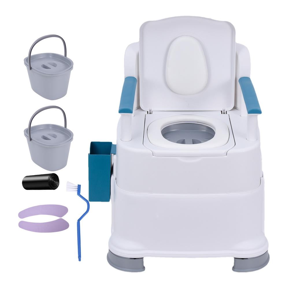 ToHu Commode Chair for Toilet with Arms Indoor Safety Bedside Toilet ...