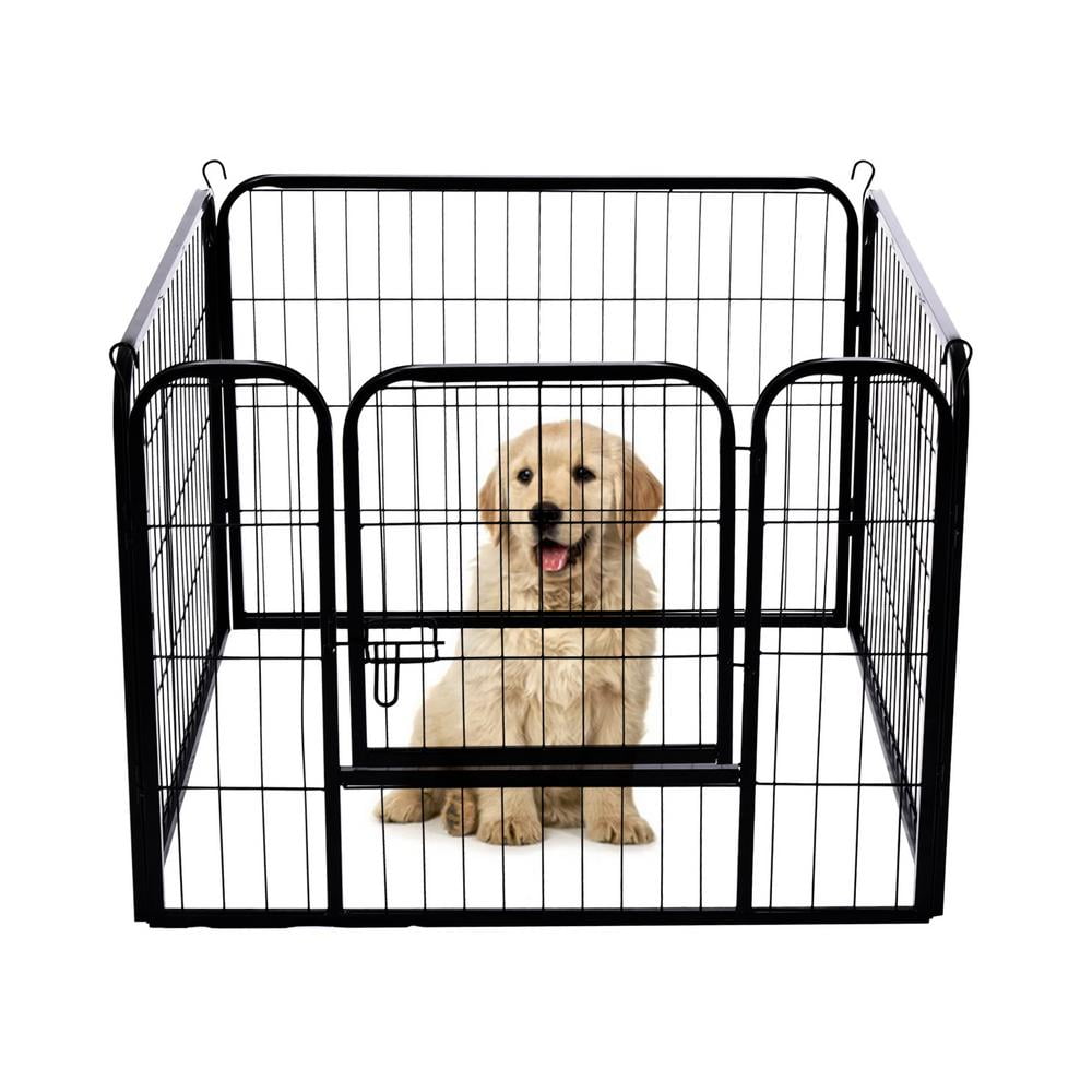 ToHu Dog Playpens Outdoor Exercise Pen With Doors Heavy Duty Single ...