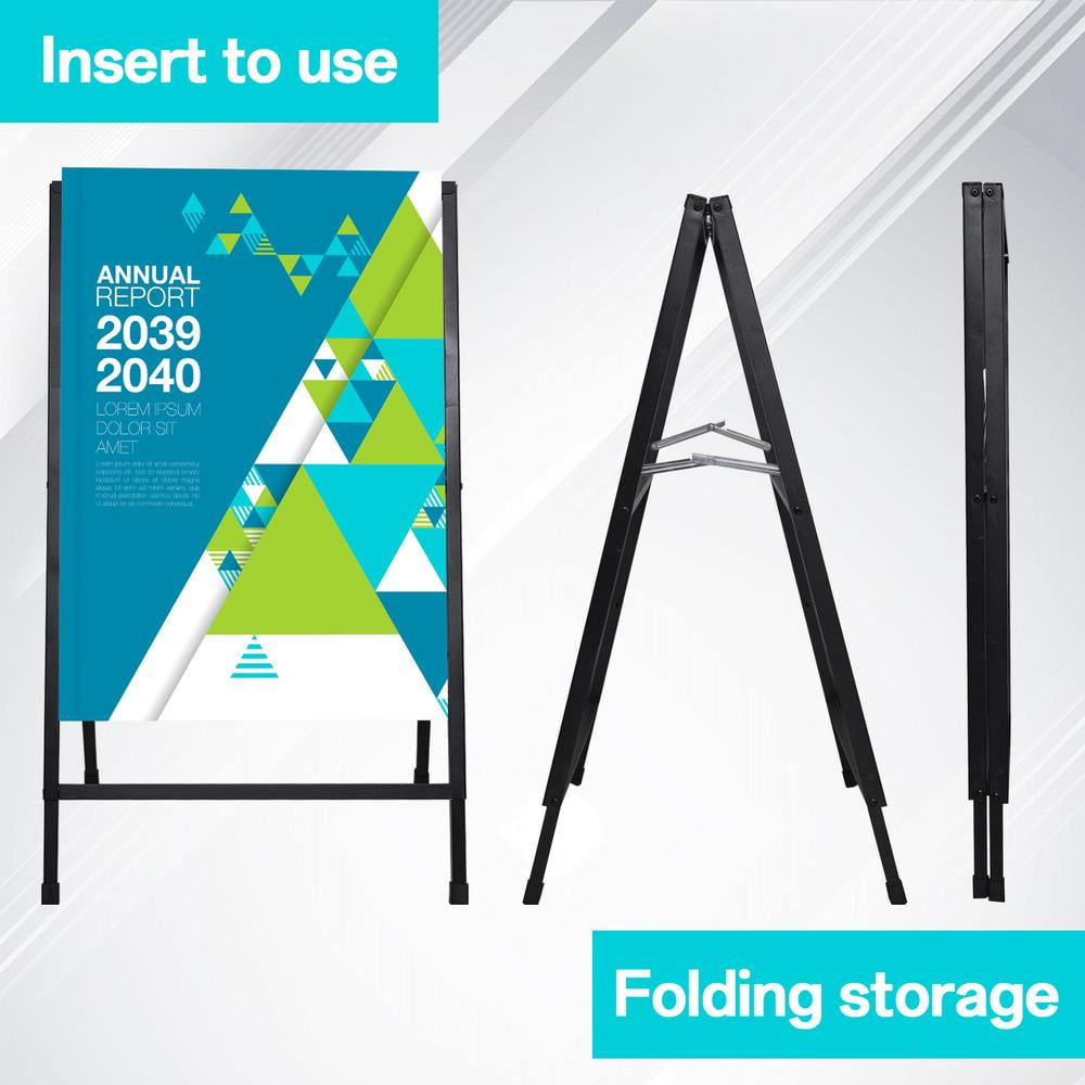ToHu Floor Sign Holder Poster Display Easel Heavy Duty Floor Banner ...