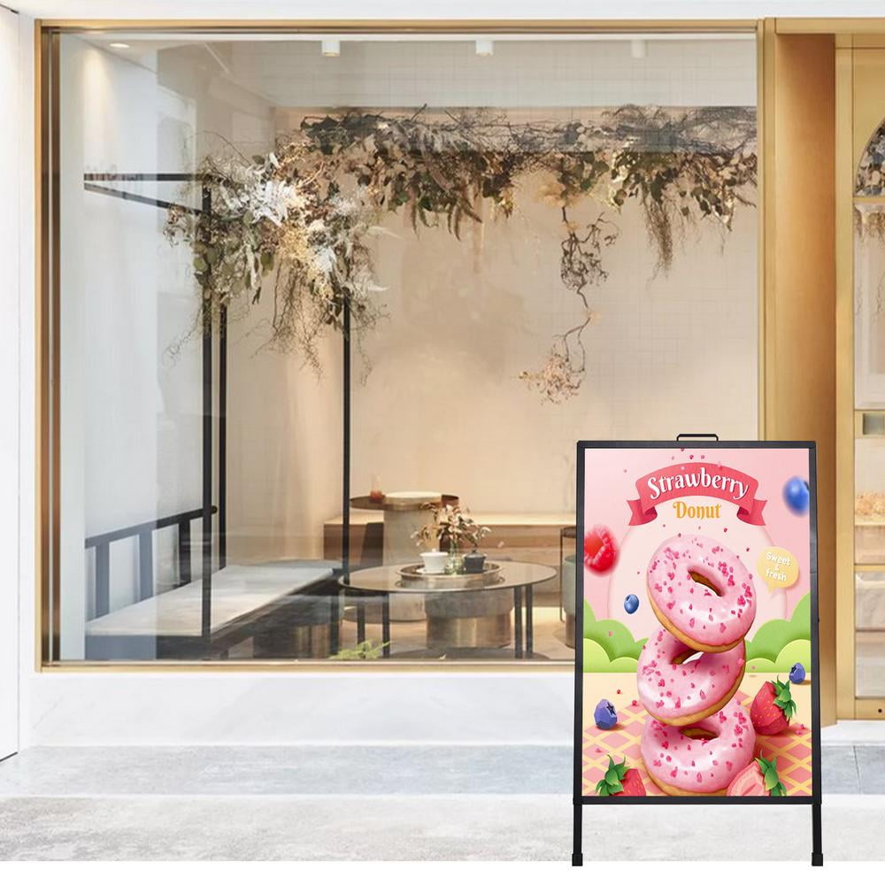 ToHu Floor Sign Holder Store Sign Holder Heavy Duty Floor Banner Stand ...