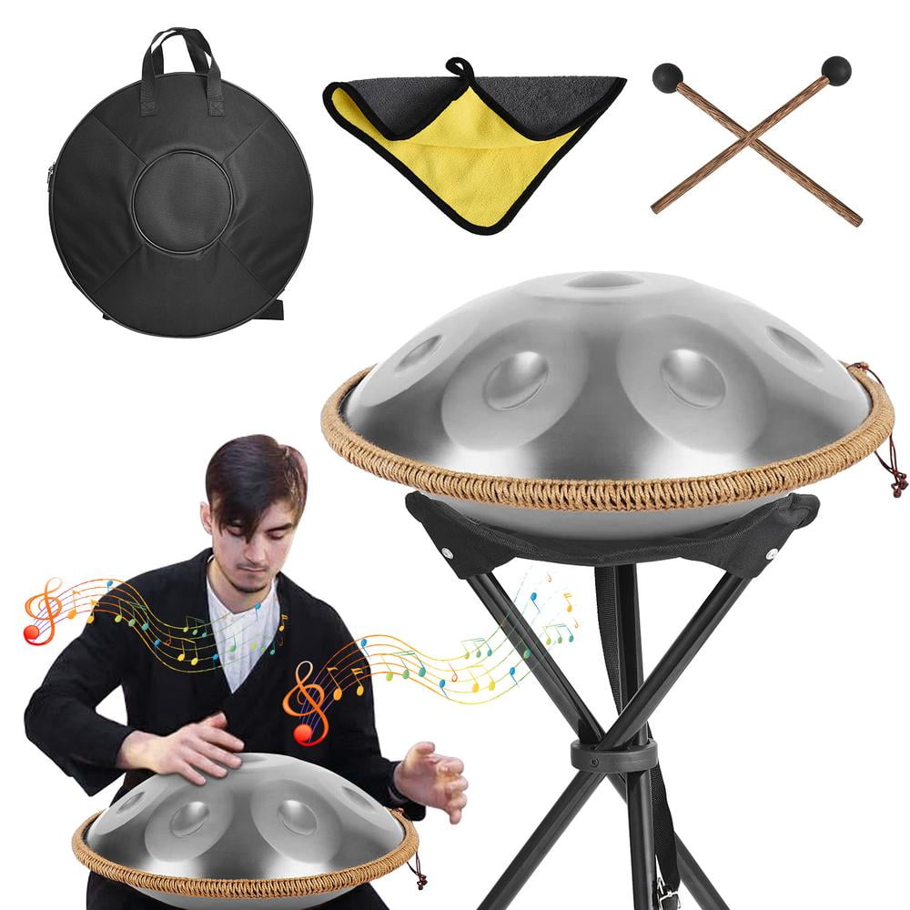 TOHU Hand Pan Drum Instrument Classic G Minor 9 Notes Music Hand Drum ...