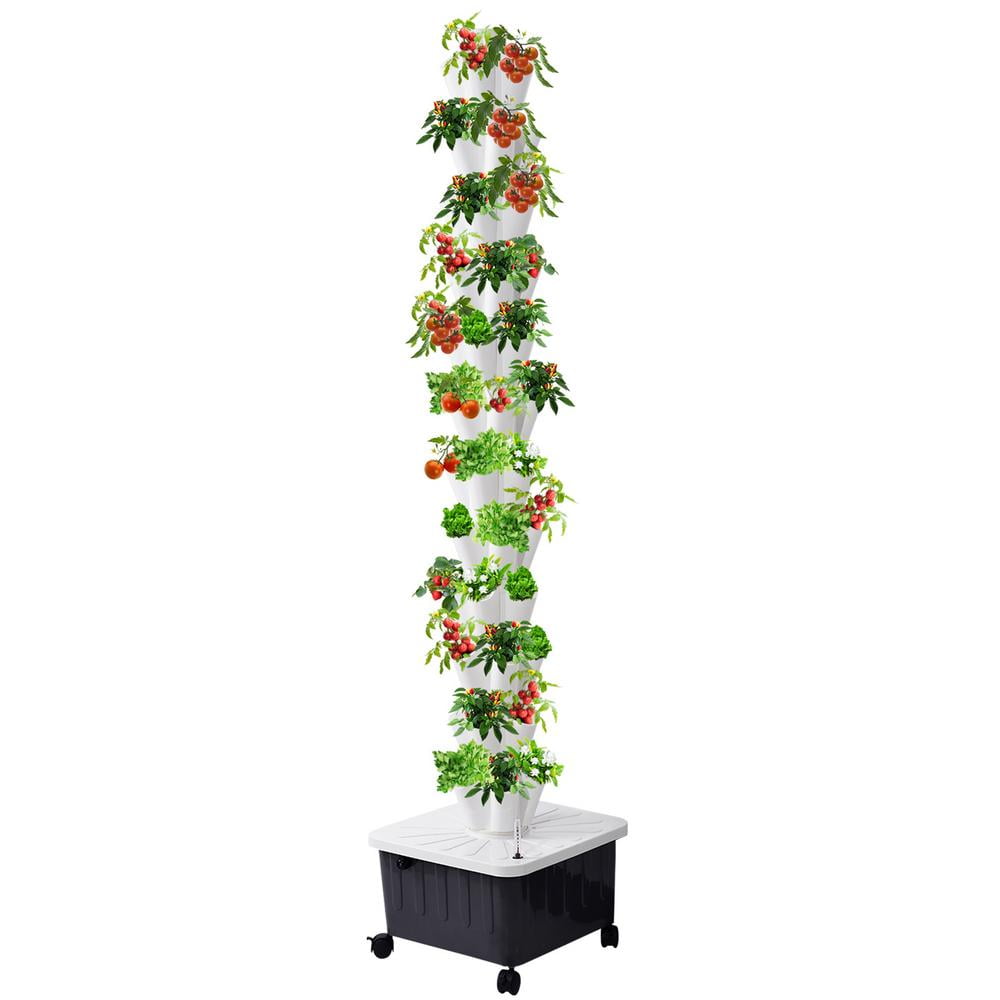 ToHu Hydroponic Plant Tower 12-layer Hydroponic Tower System 60 Slots ...