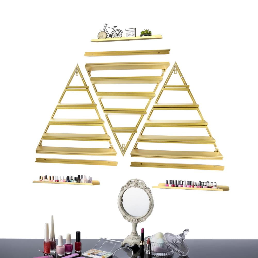 ToHu Makeup Shelf for Wall 5 Tier Hangable Perfume Shelves Nail Polish ...