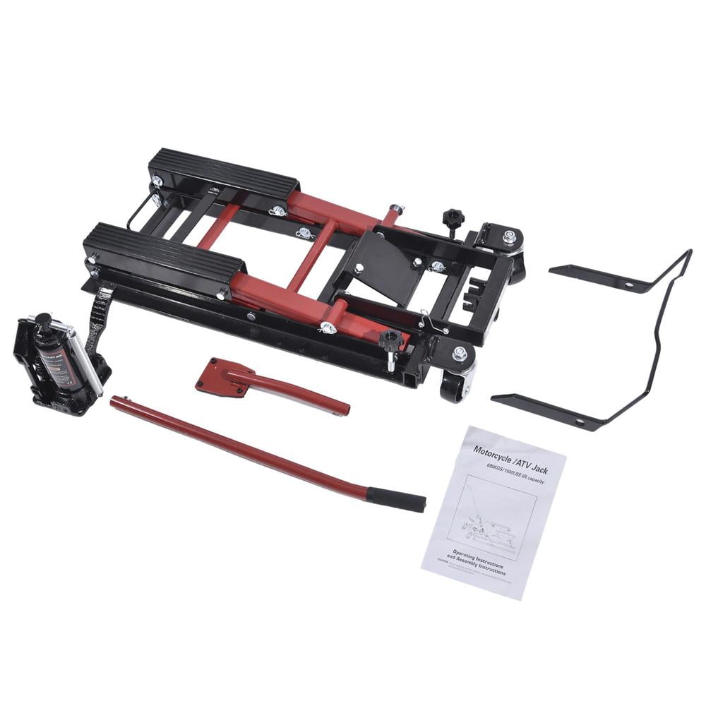 TOHU Motorcycle Lift Table Motorcycle Wheel Lift 1500Lbs Capacity ...