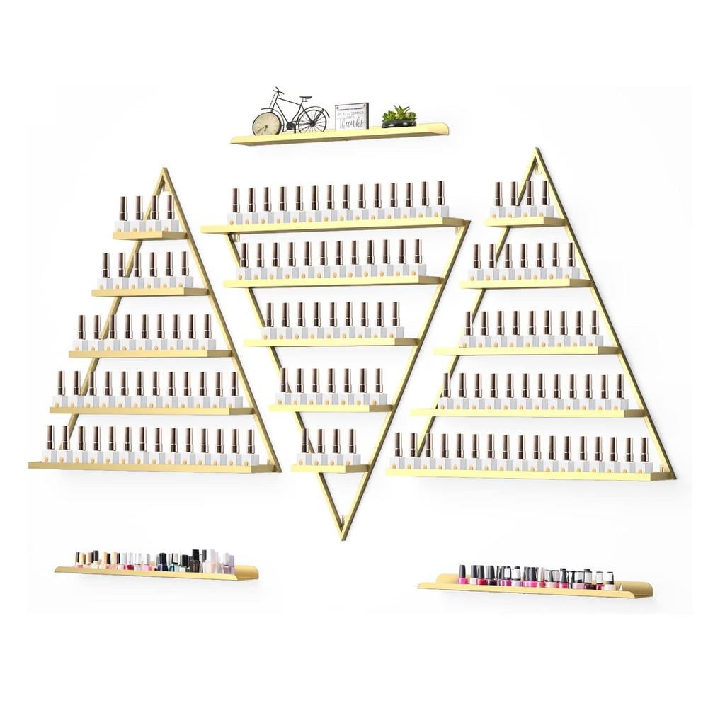 ToHu Perfume Wall Shelf Floating Triangular Shelves for Wall Nail ...