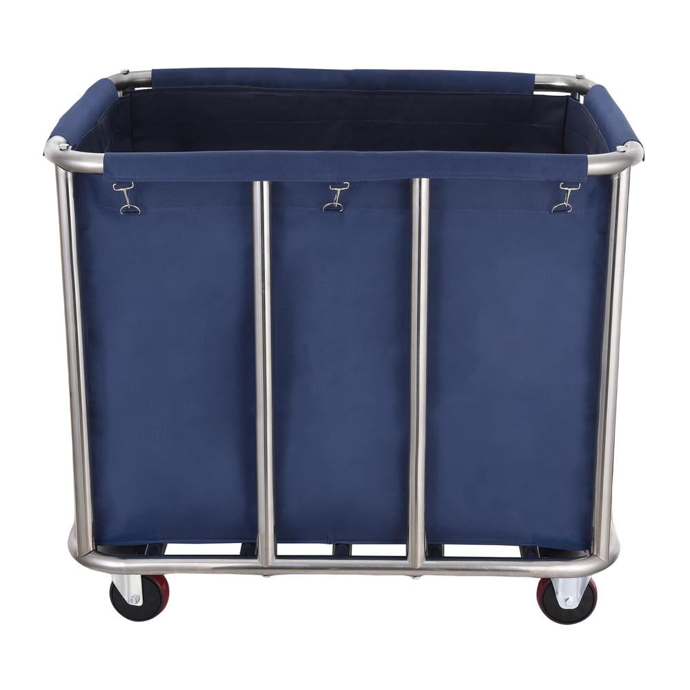 ToHu Rolling Laundry Cart with Wheels 330 Lbs Load Dirty Laundry Cart ...