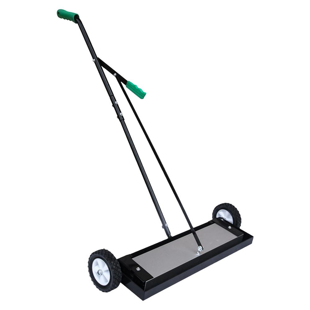 ToHu Screw Magnet Pickup Tool 24inch Yard Magnet With 2 Wheels Heavy ...