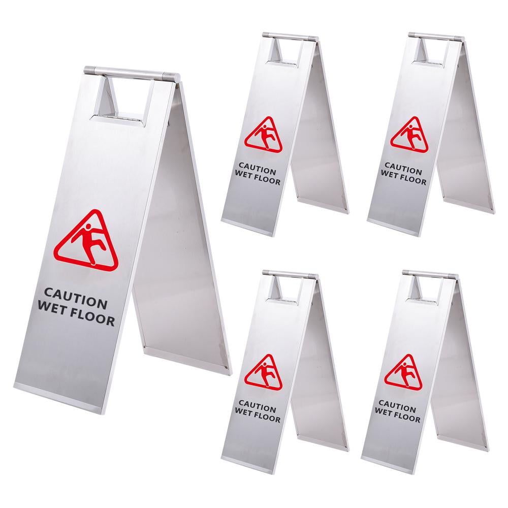 ToHu Wet Floor Sign Floor Sign Caution Sign Folding Warning Sign ...