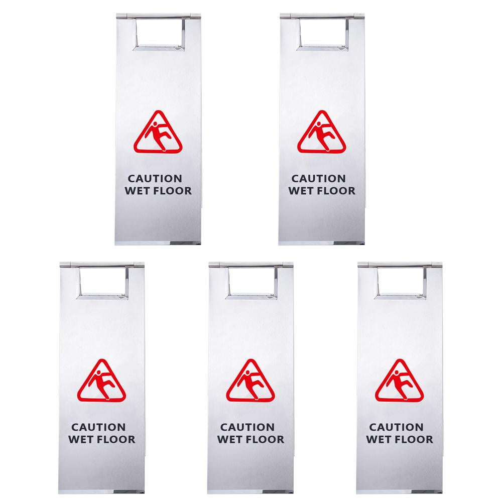 ToHu Wet Floor Sign Safety Signs Caution Sign Slippery Sign Stainless ...