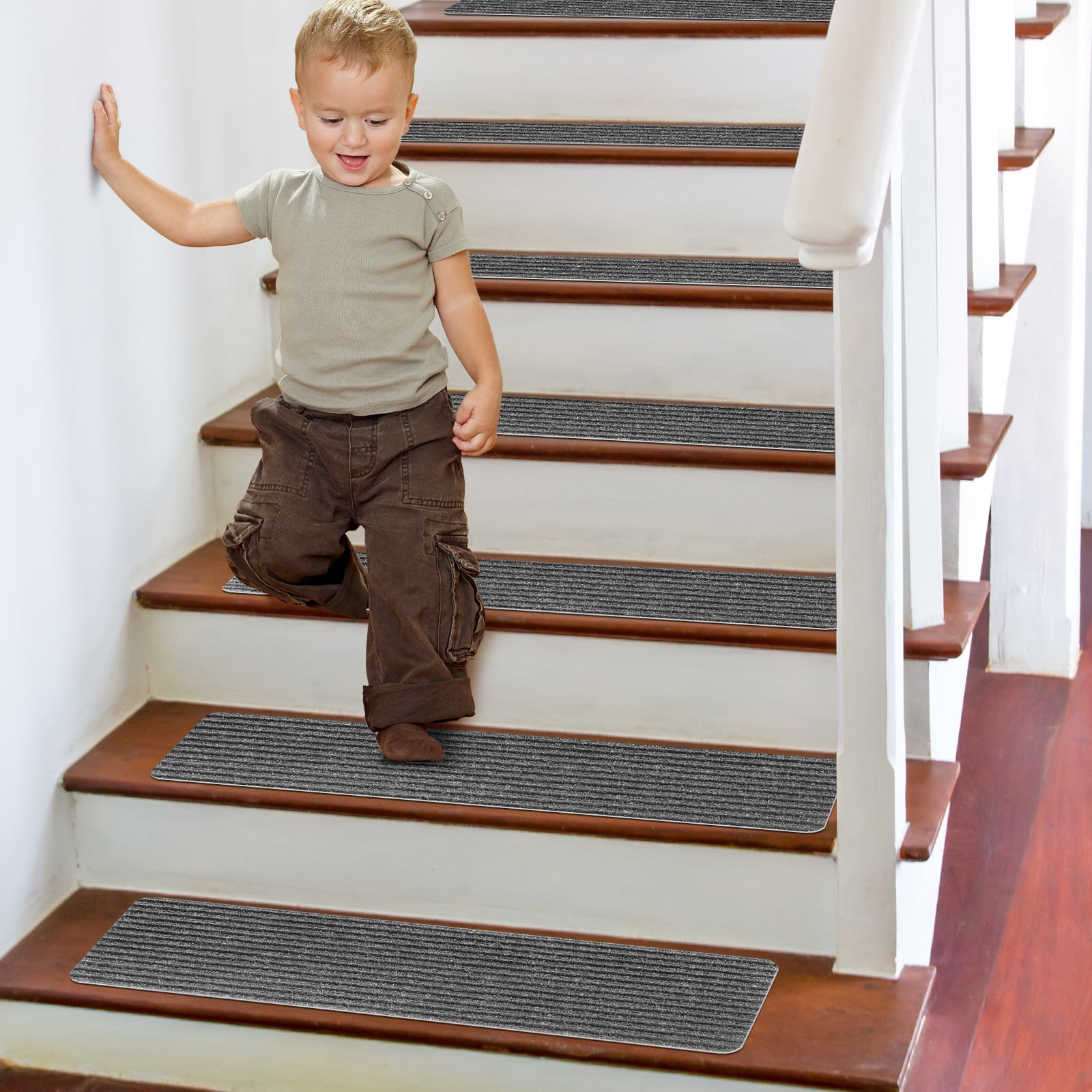 "ToStair Non-Slip, Machine Washable Stair Treads for Wood and Laminate ...