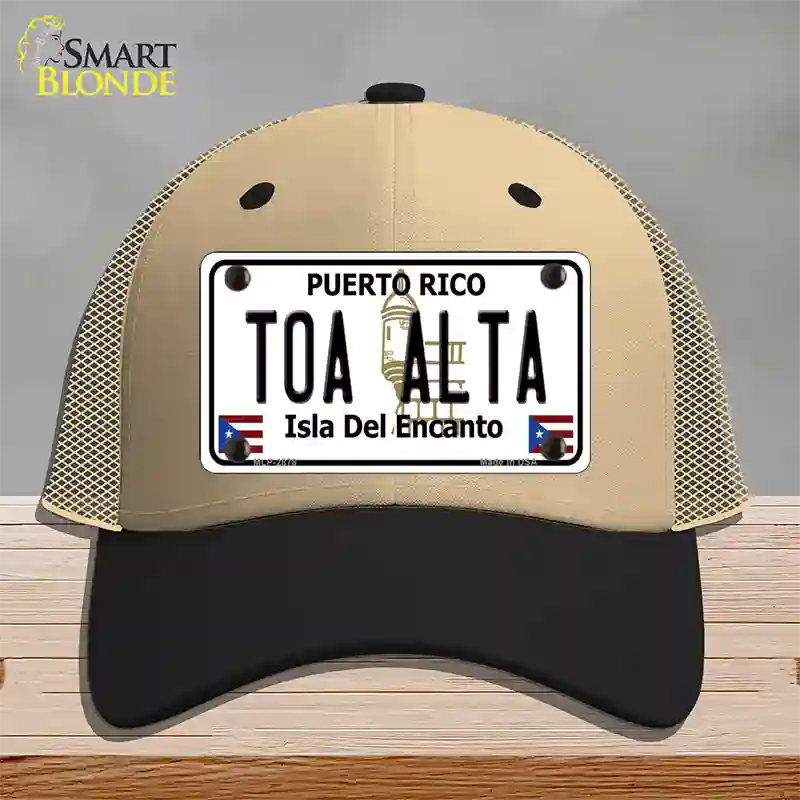 Toa Alta Puerto Rico Novelty License Plate Hat Mesh Khaki|Black ...