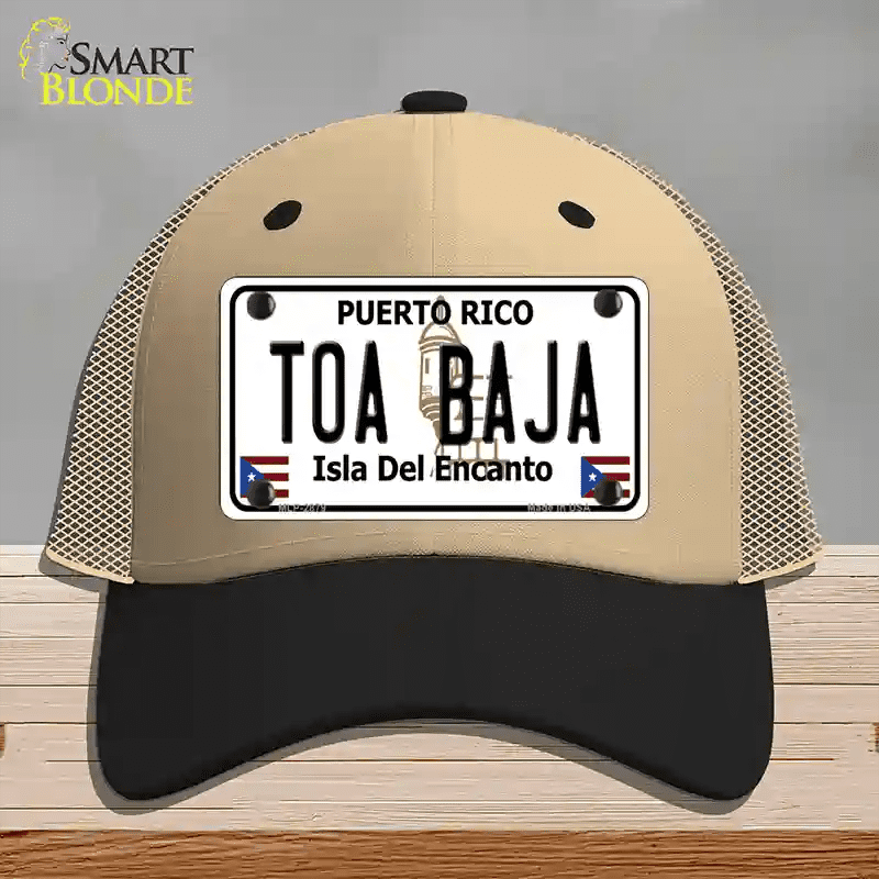 Toa Baja Puerto Rico Novelty License Plate Hat Mesh Khaki|Black ...