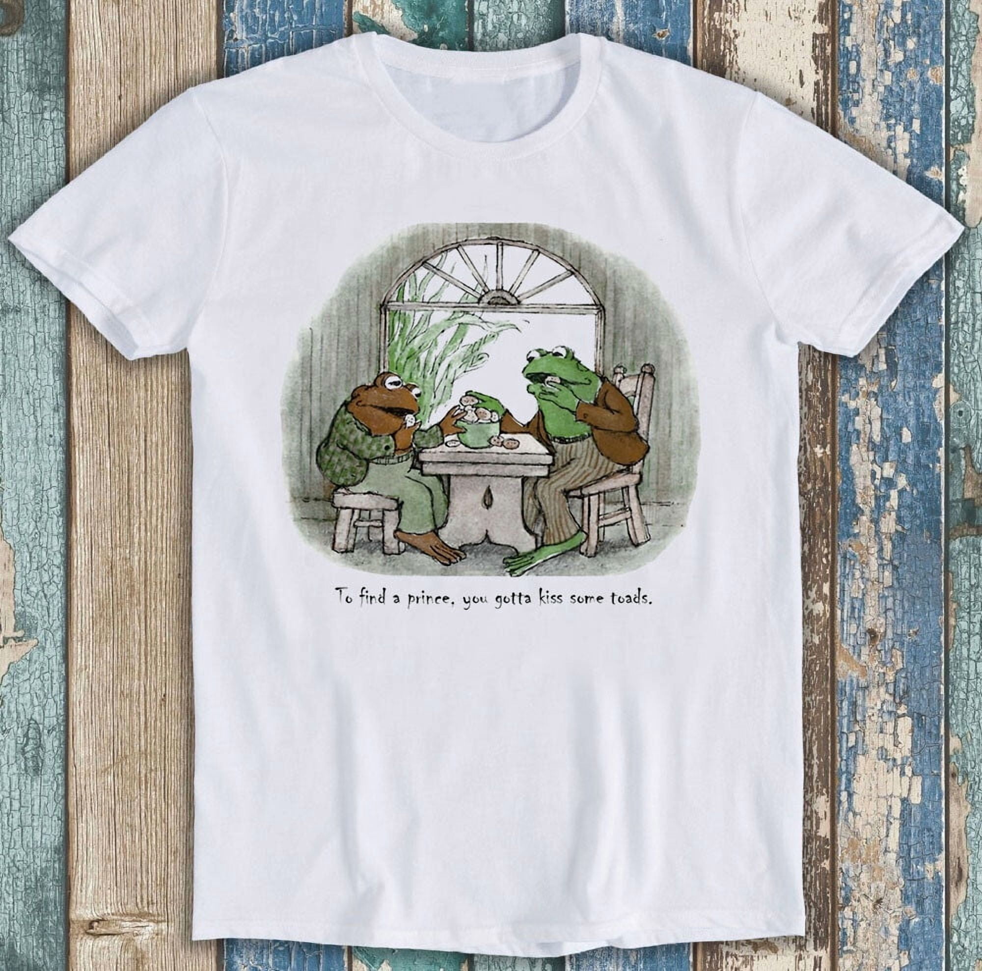 Toad Frog To Find A Prince You Gotta Kiss Some Toads Gift Tee T Shirt ...
