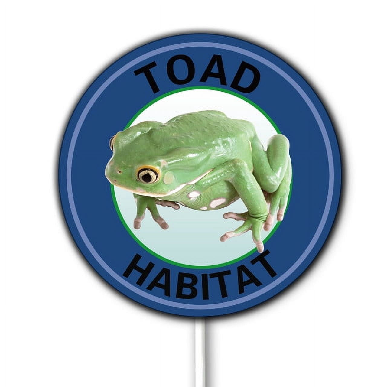 Toad Habitat Garden Sign Amphibian Lover Gift Toad House Garden Marker ...
