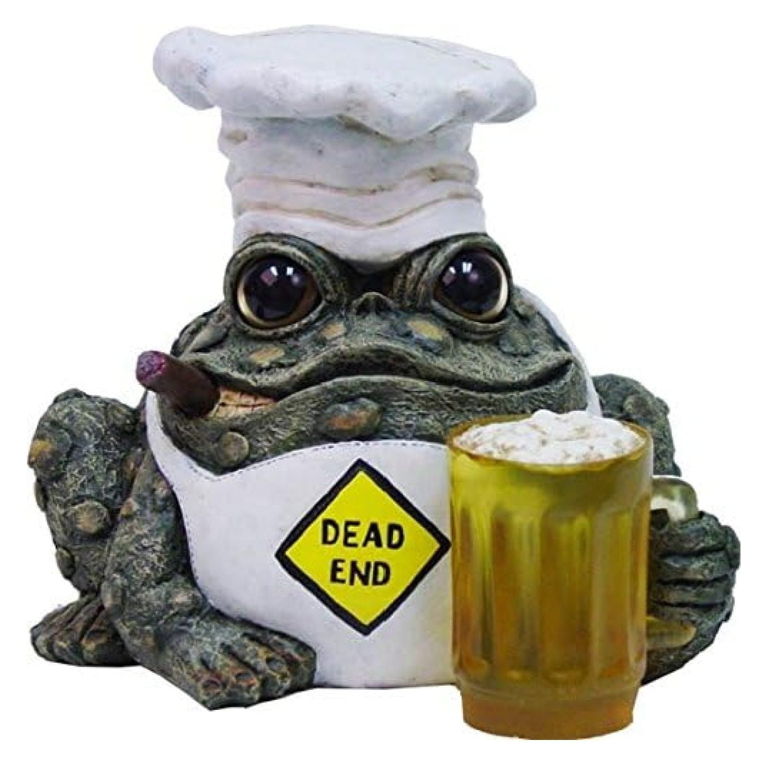 Toad Hollow #94135 Figurine Dead End Grillin Toad with Mug of Beer in a ...