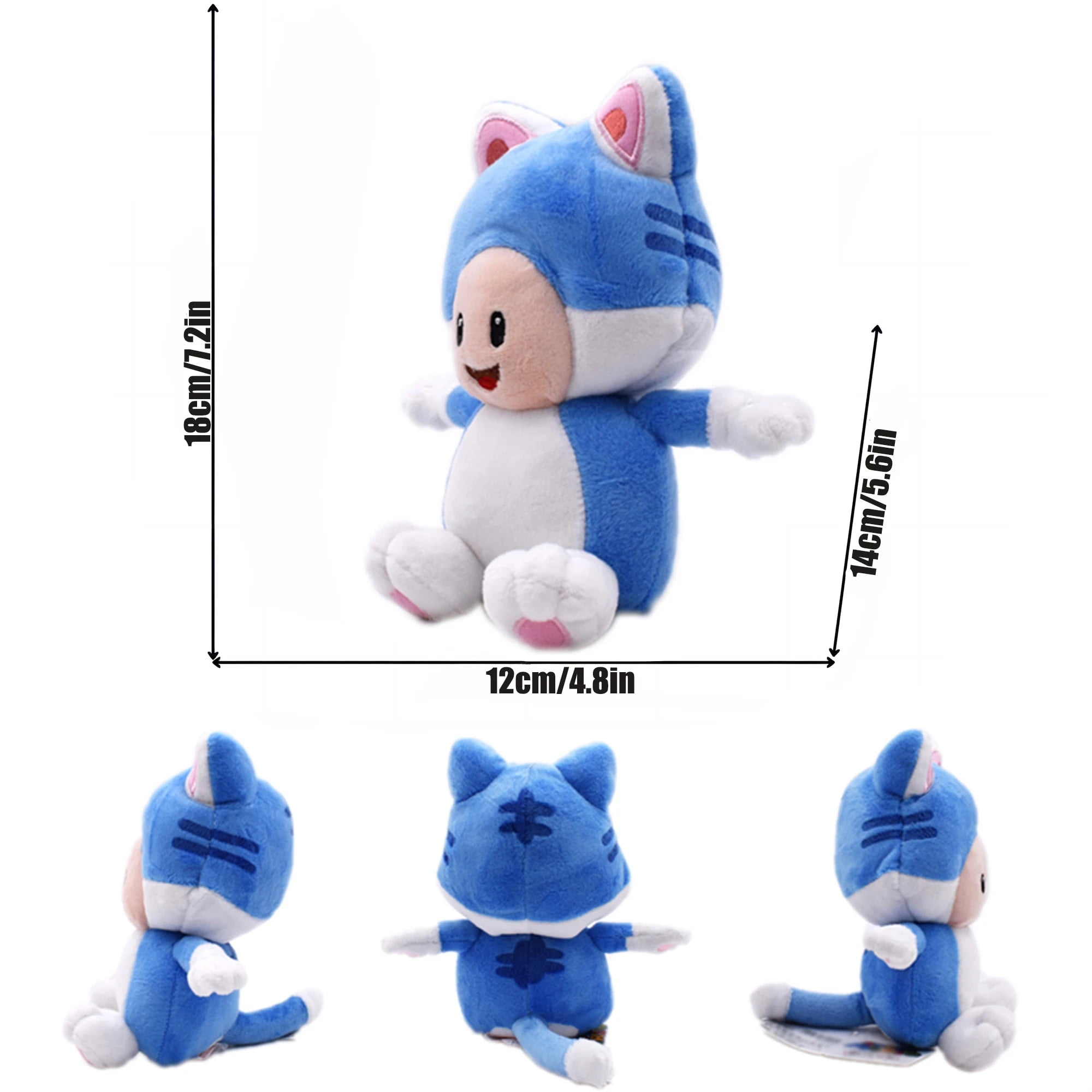 Toad Toadette Mushroom Mario Bros Plush Toys Luigi Cat Rosalina ...