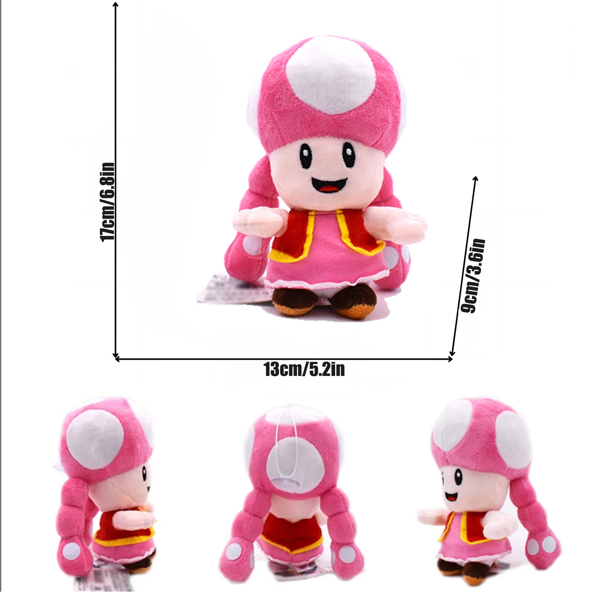 Toad Toadette Mushroom Mario Bros Plush Toys Luigi Cat Rosalina ...