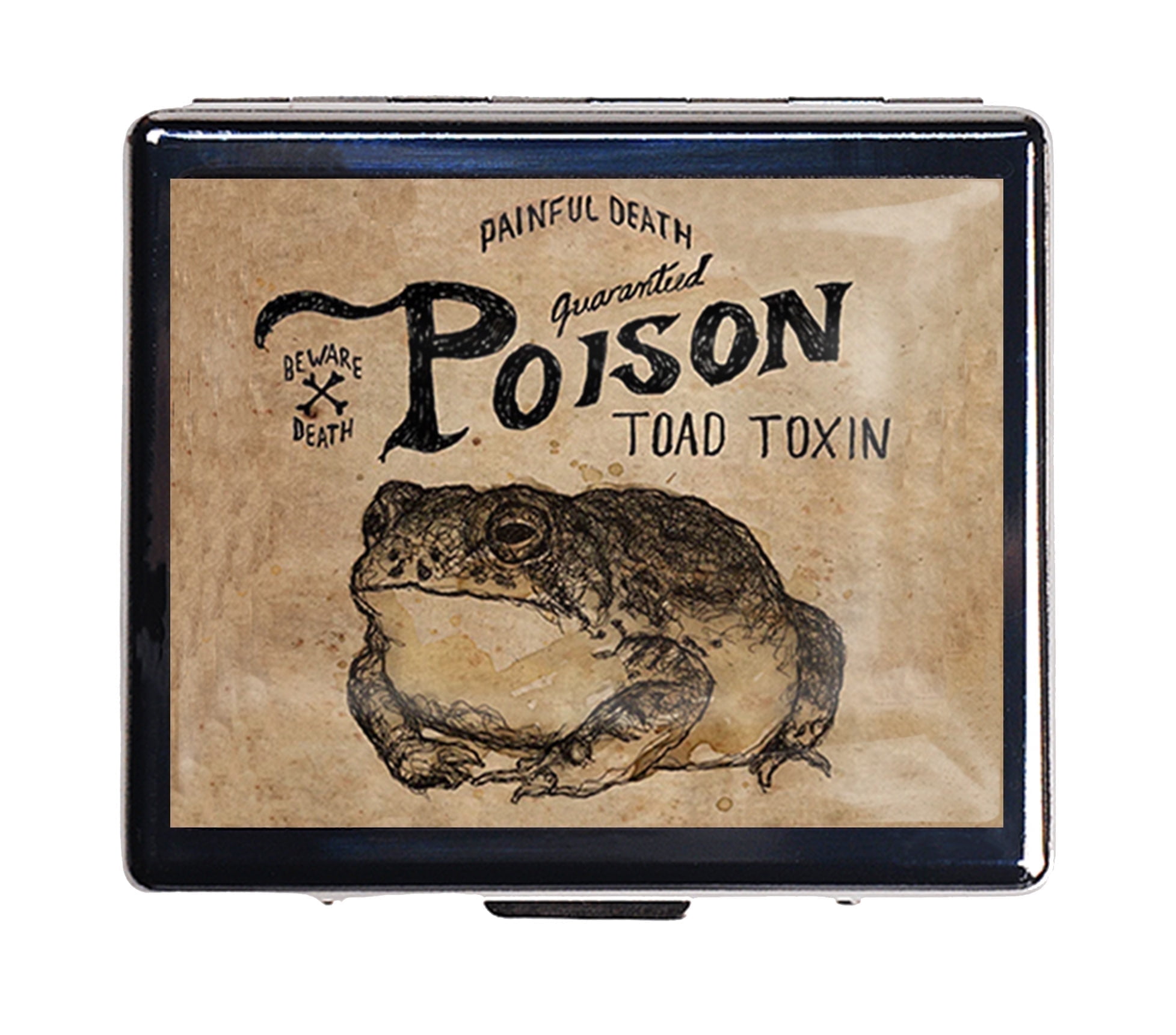 Toad Toxin 7 Days Chromed Shiny Silver Pill Organizer with Mirror ...