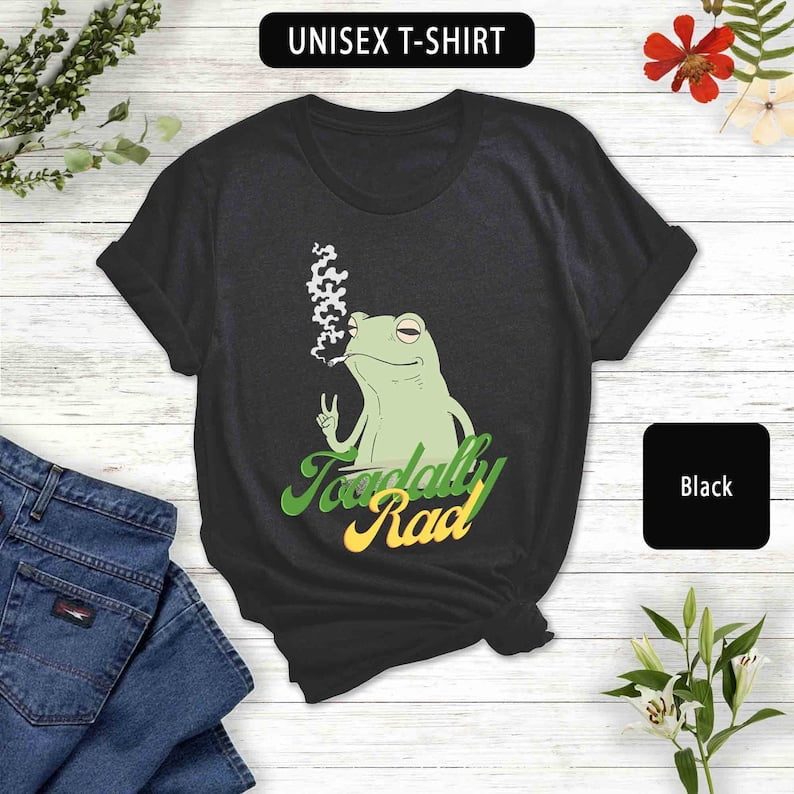 Toadally Rad T-shirt, Frog and Toad Shirt, Cute Vintage Tee - Walmart.com