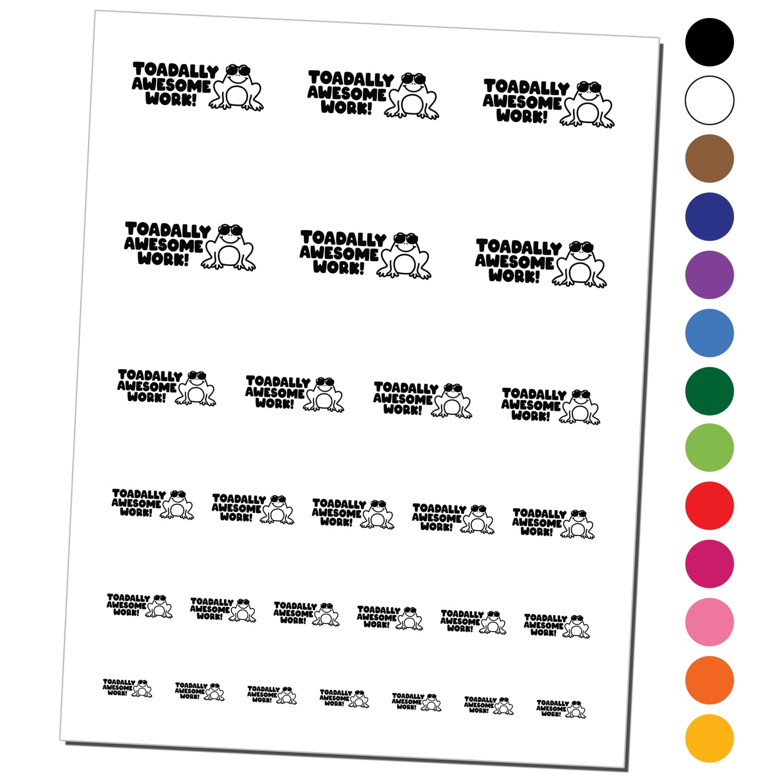 Toadally Totally Awesome Work Teacher Student School Water Resistant ...