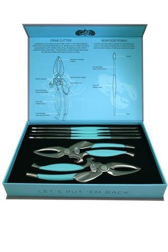 Toadfish Crab and Lobster Tool Set, Includes 2 Shell Cutters and 4 ...