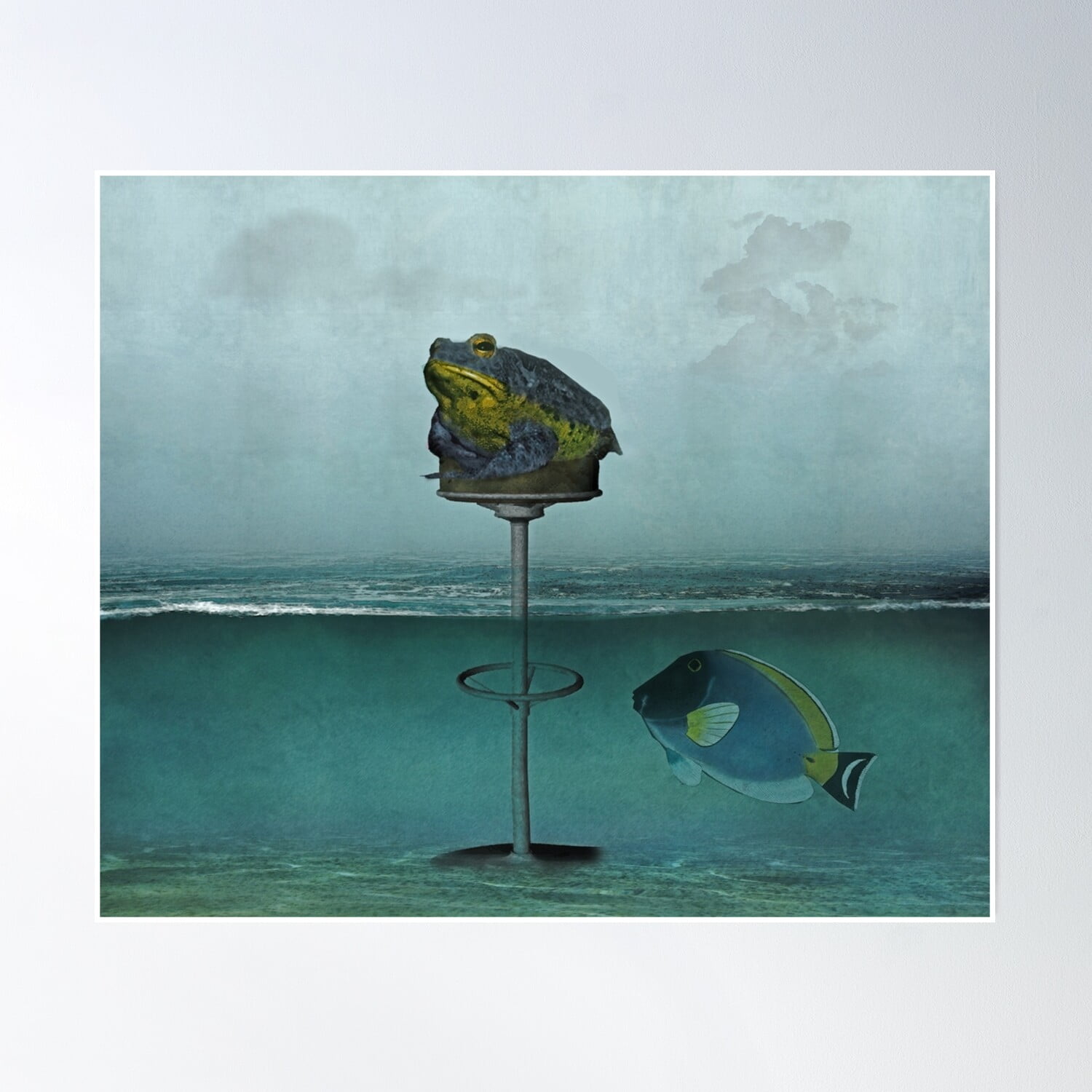 Toadstool Obviously - Surrealist Digital Art Poster Wall Art, Modern ...