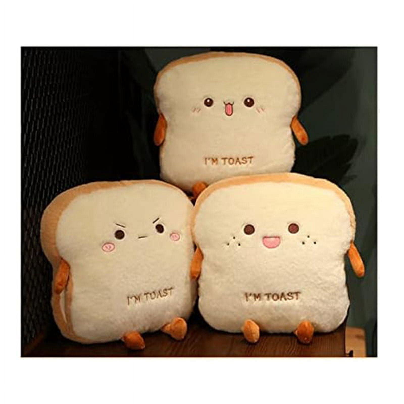 Toast Bread Plush Pillow,Funny Sliced Bread Stuffed Pillow,Adorable ...