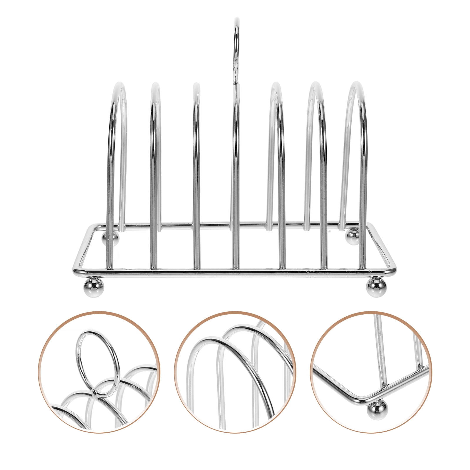 Toast Rack Metal Slice Bread Rack Desktop Slice Toast Stand Kitchen ...