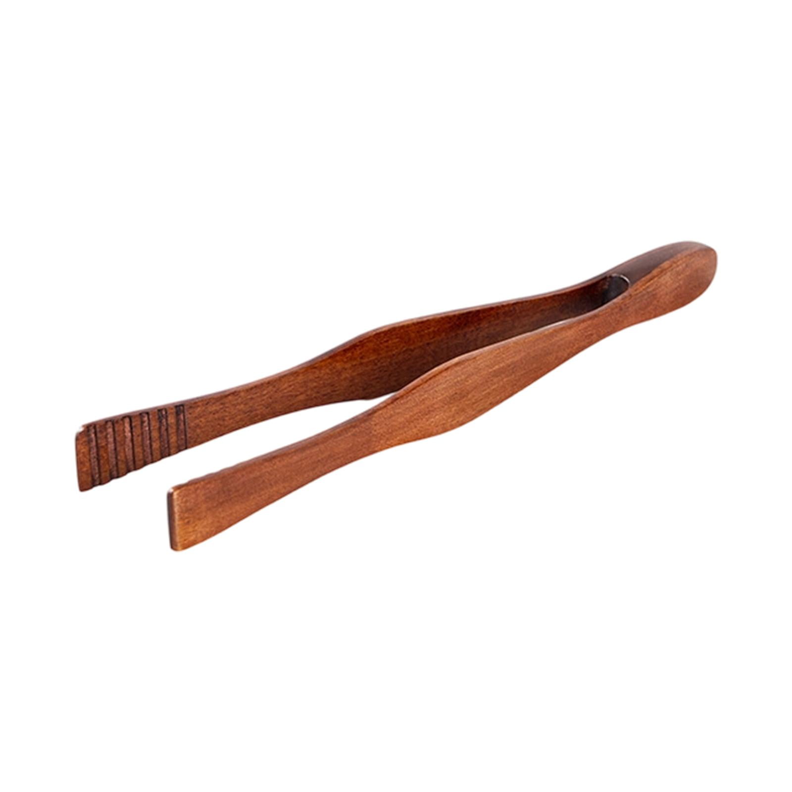 Toast Tongs Wood Kitchen Tongs Grilling Tools Sturdy Wood Build for ...