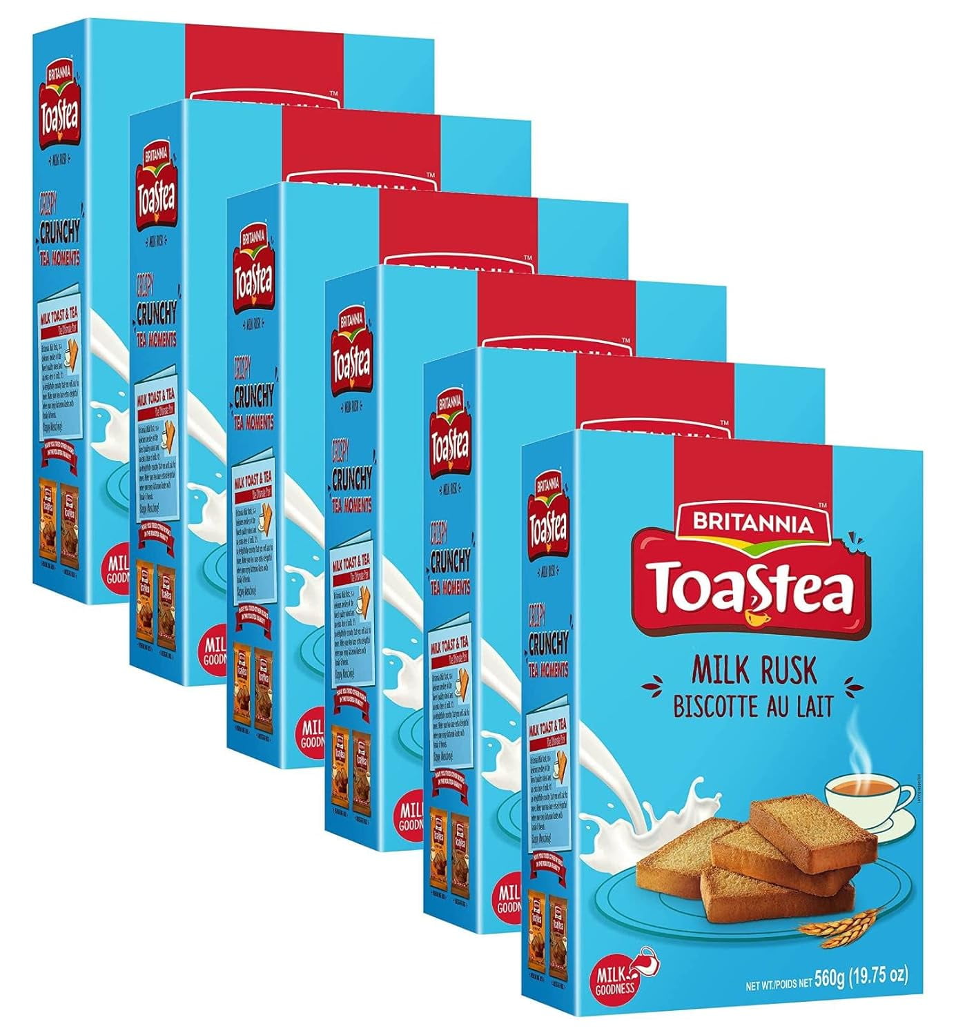 Toastea Milk Rusk 19.75oz (560g) - Biscotte Lait - Crispy, Crunchy Tea ...