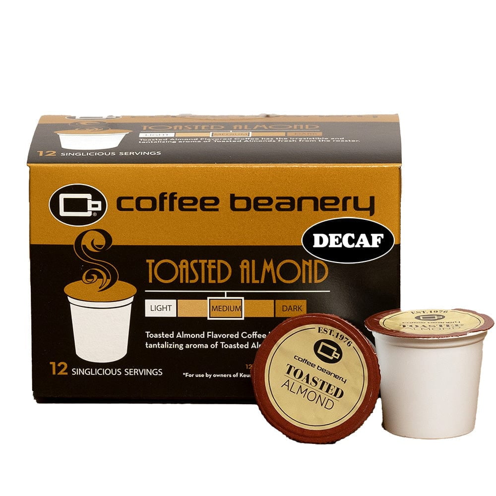 Toasted Almond Flavored Coffee Regular or Decaf: Decaf, Size: 12ct Pods ...