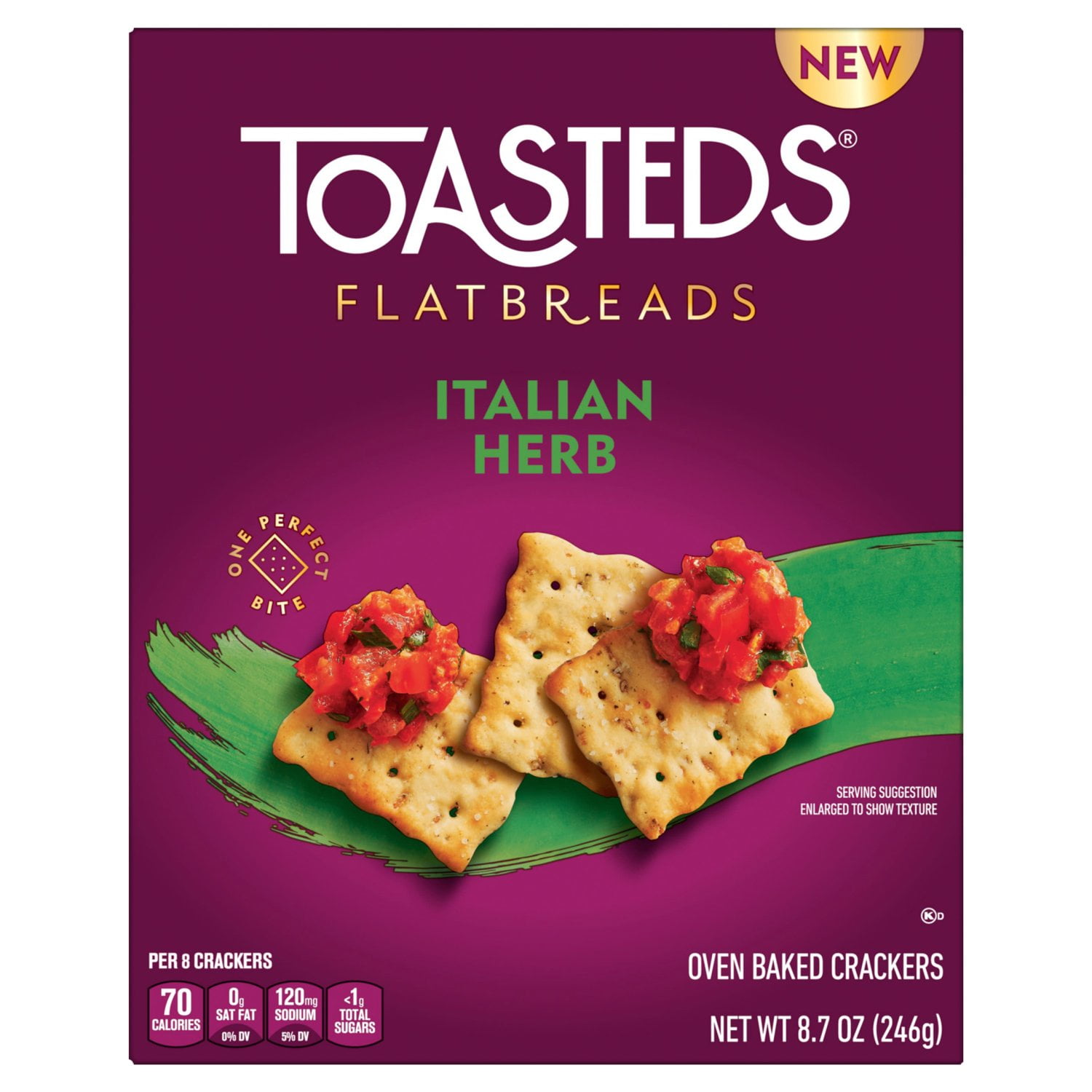 Toasted Flatbread Italian Herb 8.7 oz - Walmart.com
