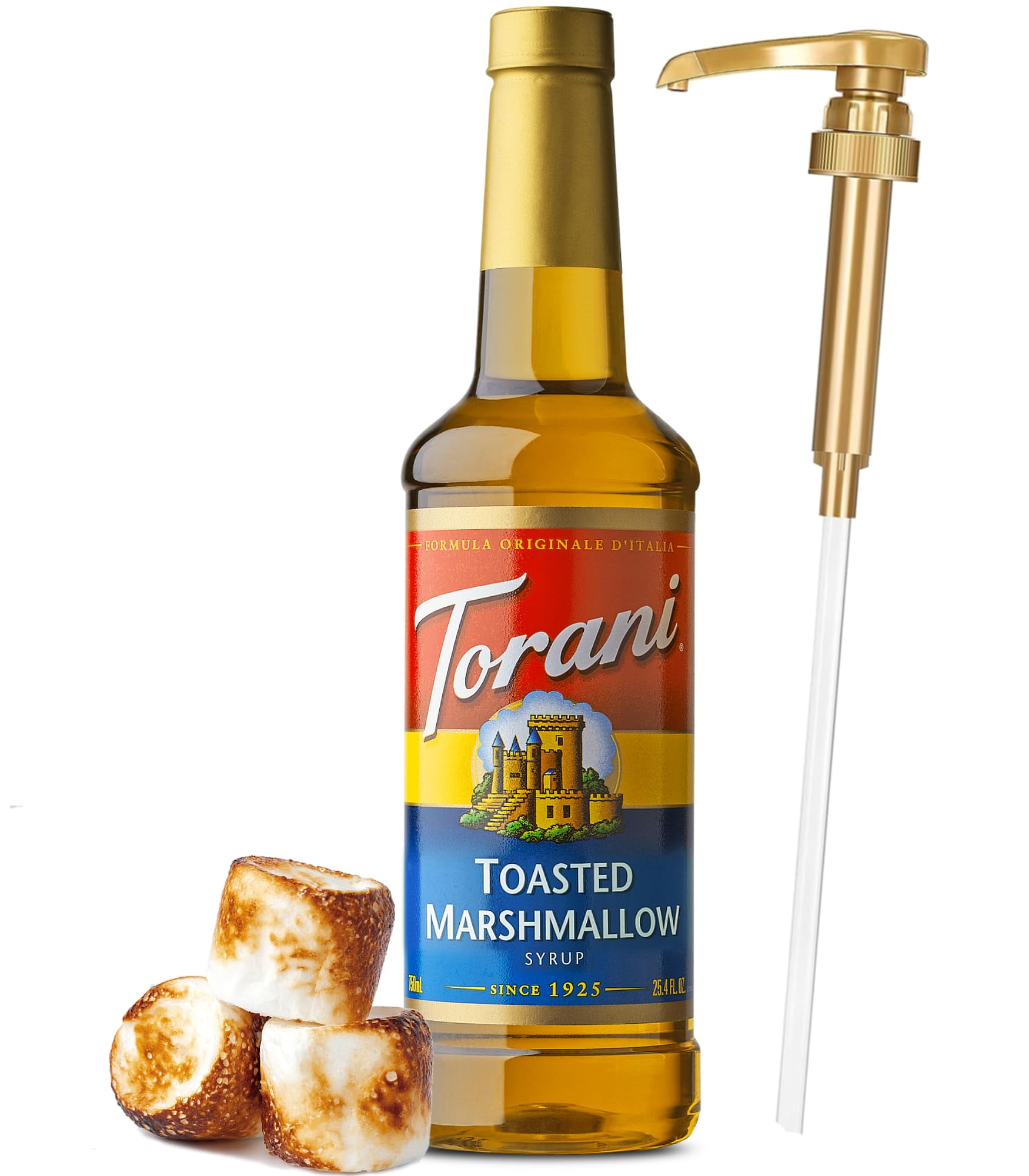 Toasted Marshmallow Coffee Syrup 25.4 Ounces Torani with Pump - Walmart.com