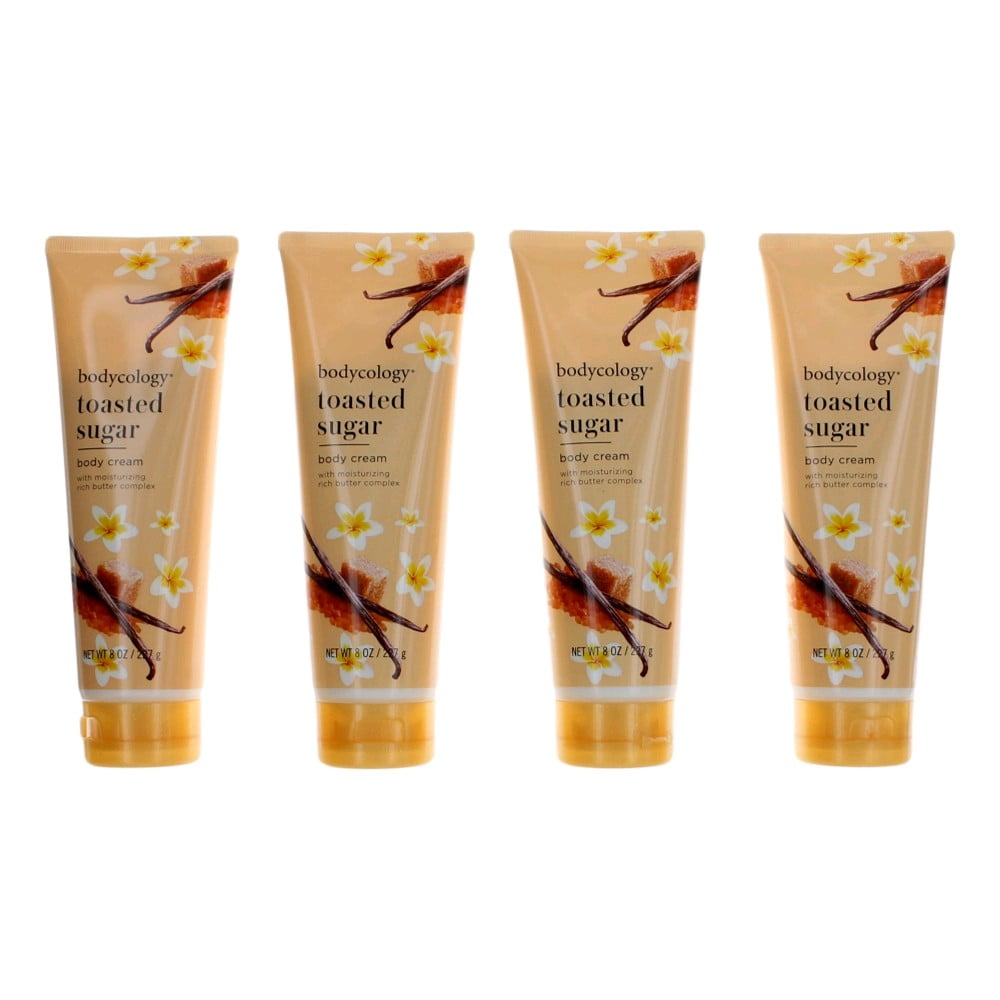 Toasted Sugar By Bodycology 4 Pack 8 Oz Moisturizing Body Cream For