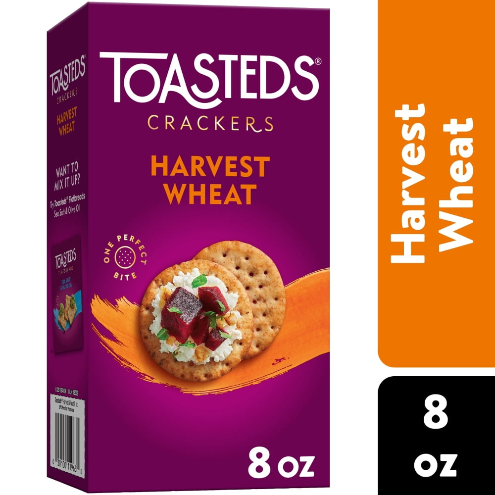Toasteds Harvest Wheat Crackers, 8 oz, Package May Vary - Walmart.com