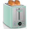 Toaster 2 slice, Dovimi Retro Stainless Steel Toaster with 6 Settings ...