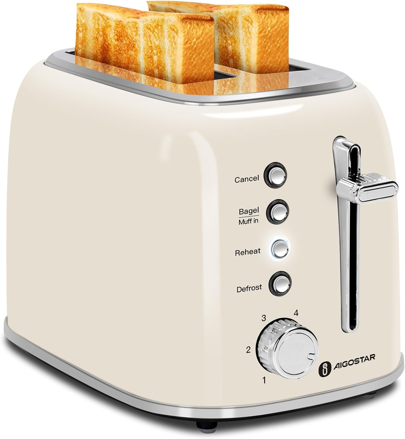 Toaster 2 Slice, Retro Extra-Wide Slot Toasters and Small Electric ...