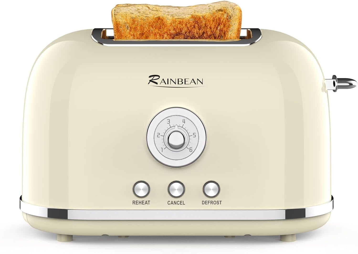 Toaster 2 Slice Retro Toaster Stainless Steel with 6 Bread Shade ...