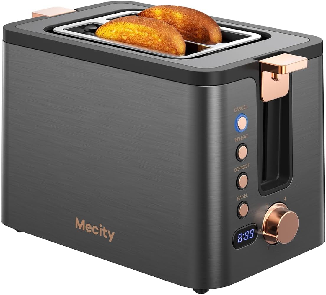 Toaster 2 Slice Stainless Steel Body Timer, Bal/Defrost/Reheat/Cancel ...